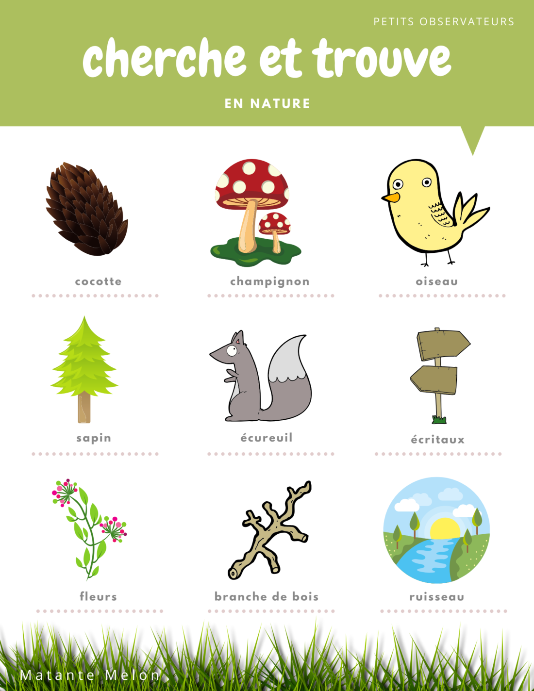 Cherche et trouve en nature - en collaboration avec les Restos Dix30